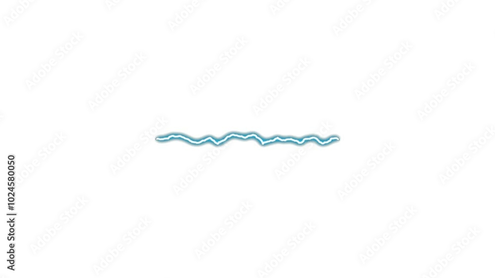 Animation of electric current on transparent background. Electric ...