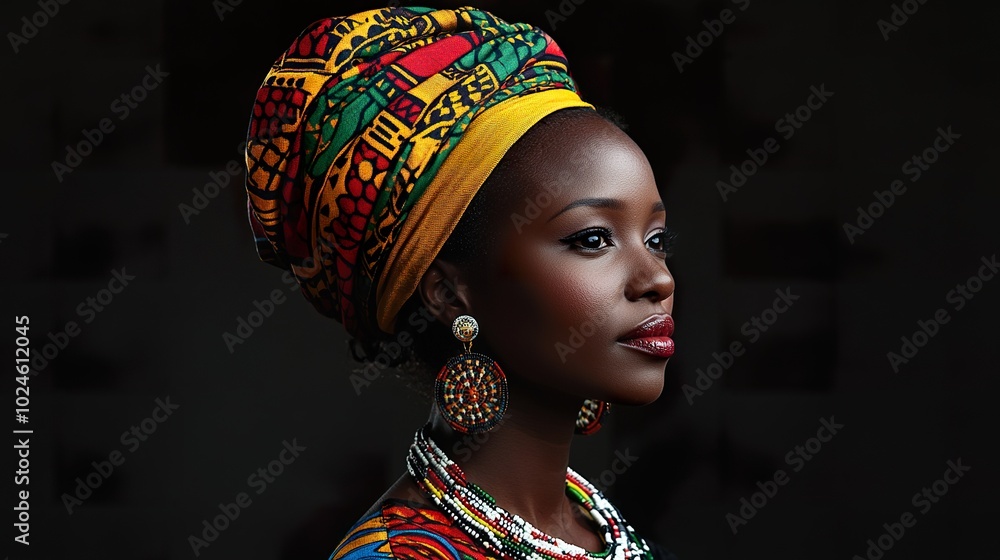 Zimbabwean Woman in Traditional Attire Stock Photo | Adobe Stock