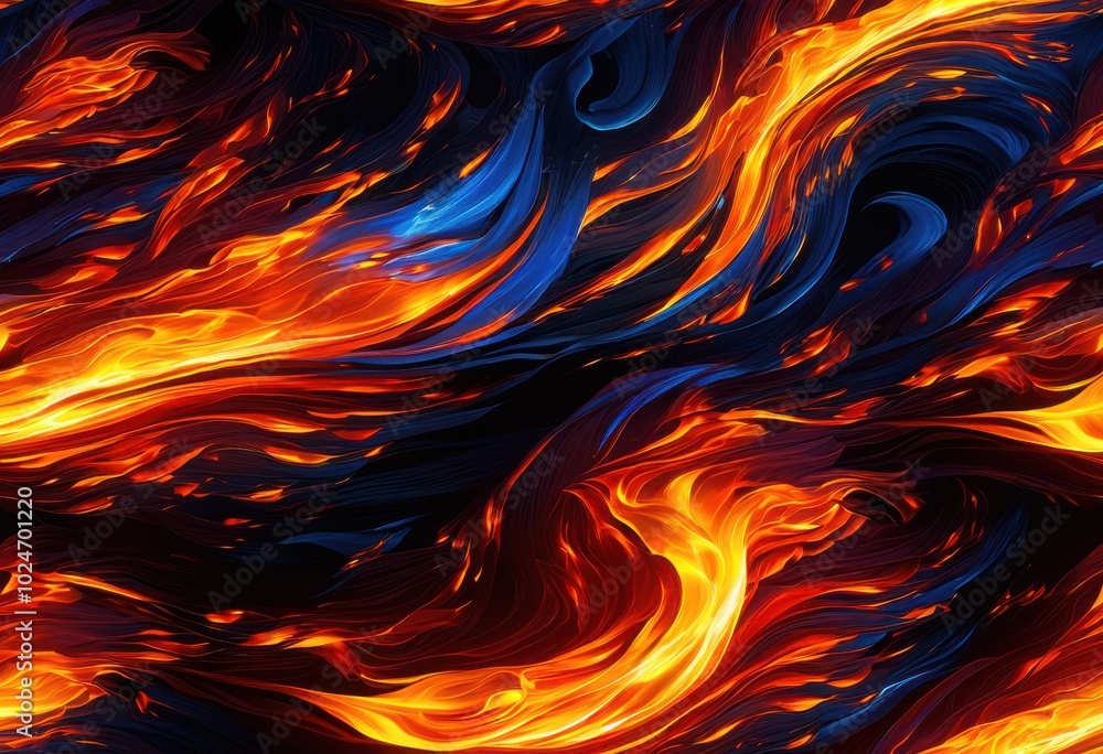 dynamic vibrant flame texture captured abstract showcasing rich color ...