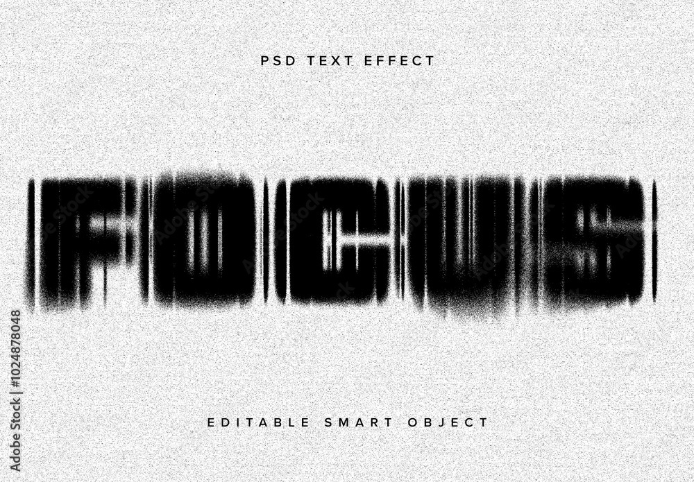 Dissolving Text Effect Mockup Stock Template | Adobe Stock