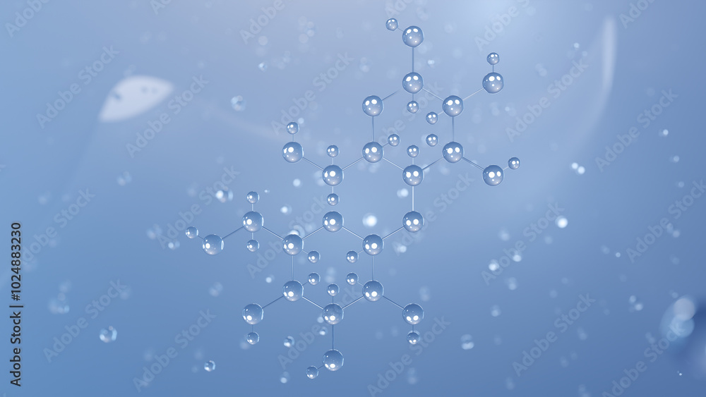 maltose molecular structure, 3d model molecule, disaccharide ...