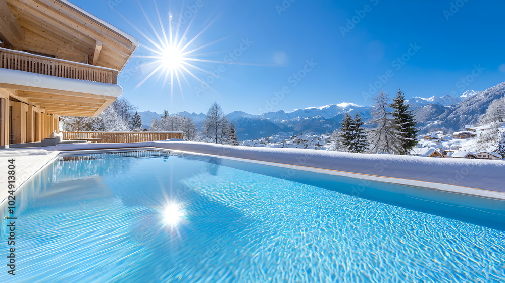 Luxury Winter Retreat: A contemporary mountain home nestled amidst a ...