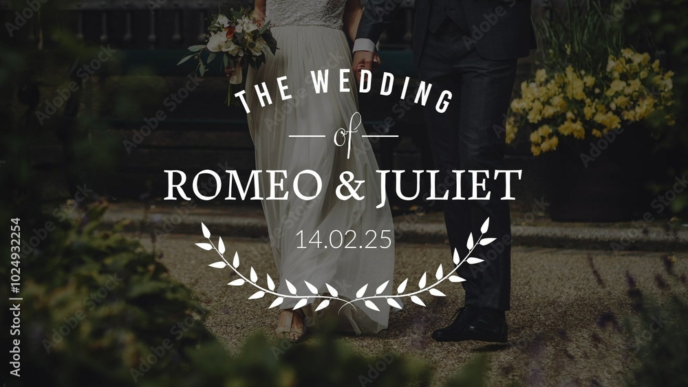 Elegant Wedding Husband and Wife Title Intro Stock Template | Adobe Stock