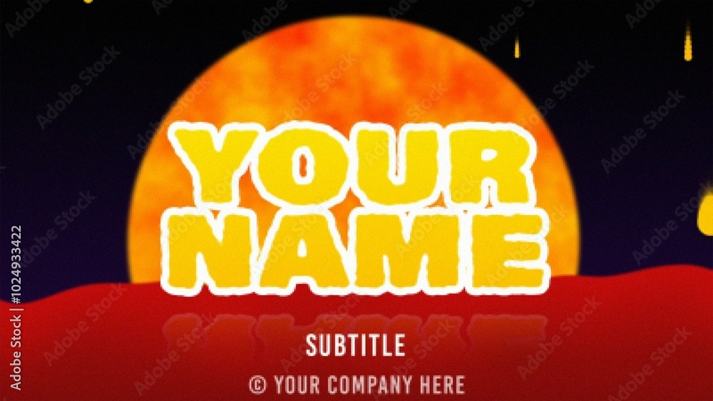 8-bit Cartoon Retro Game Trailer Title Intro Stock Template | Adobe Stock