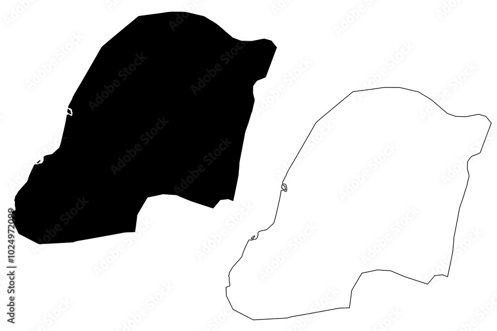 Multan City (Islamic Republic of Pakistan, Punjab Province) map vector ...