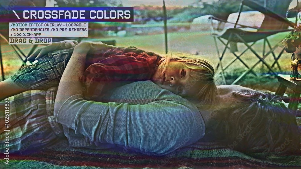 Crossfade Colors Procedural Motion Effect: VHS, VCR, Retro CRT, Old TV ...
