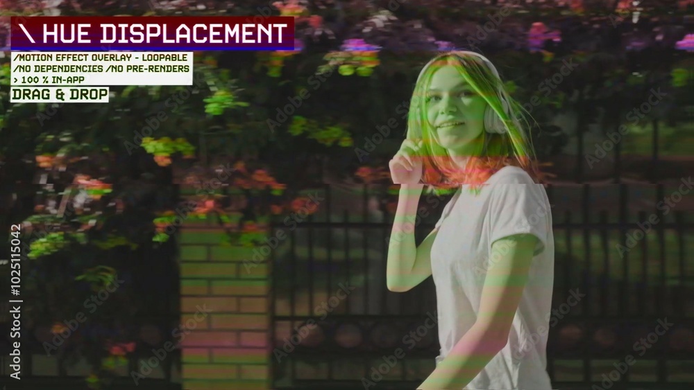 Hue Displacement Procedural Motion Effect: VHS, VCR, Retro CRT, Old TV ...