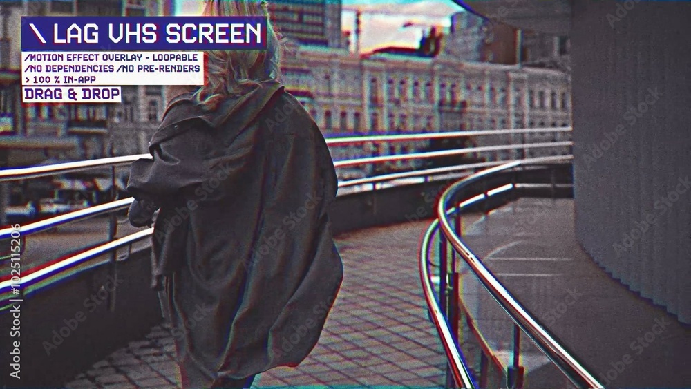 Lag VHS Screen Procedural Motion Effect: VHS, VCR, Retro CRT, Old TV ...