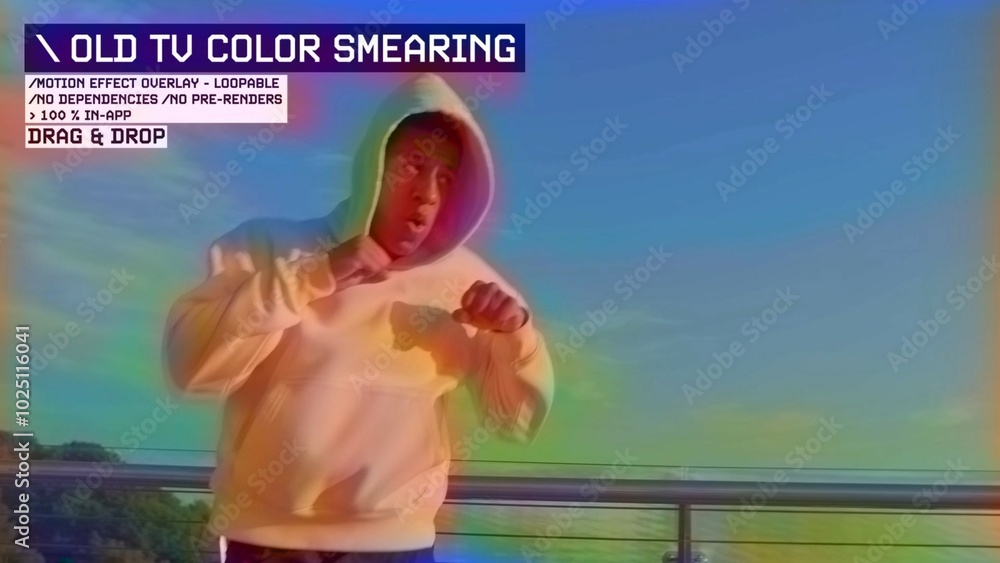 Old Tv Color Smearing Procedural Motion Effect: VHS, VCR, Retro CRT ...