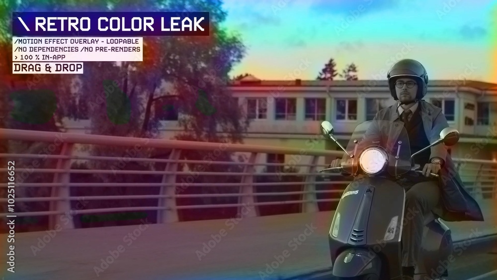 Retro Color Leak Procedural Motion Effect: VHS, VCR, Retro CRT, Old TV ...