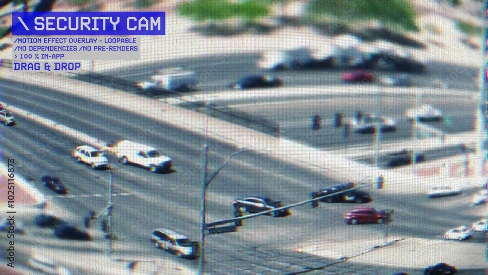 Security Camera Procedural Motion Effect: VHS, VCR, Retro CRT, Old TV ...