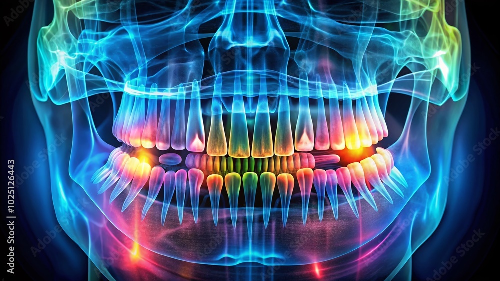 Detailed Tooth X-Ray Image for Dental Diagnosis and Treatment Planning ...