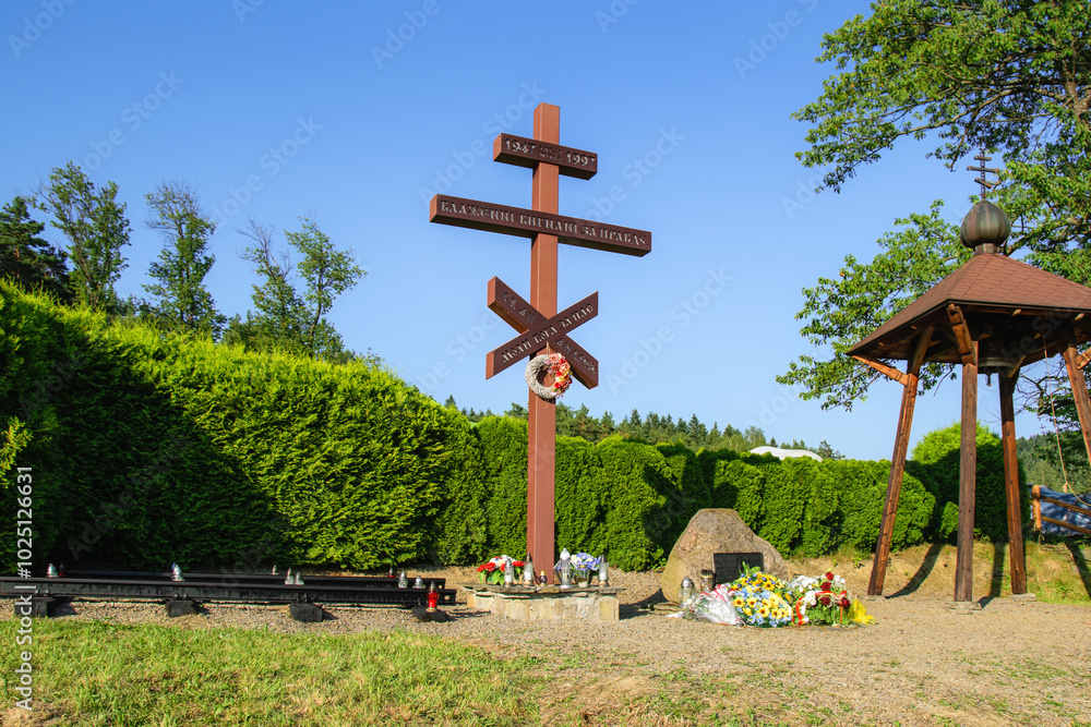 Zdynia, Poland - 15 July , 2023: Monument commemorating the 50th ...