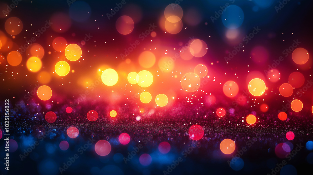Bokeh brilliance; a mesmerizing display of soft, circular lights in a ...
