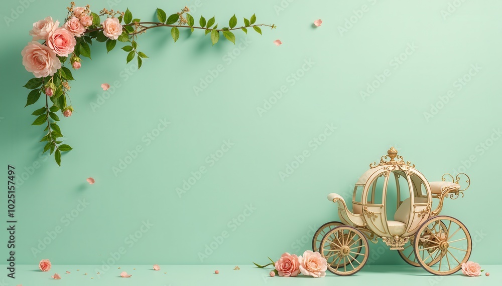 Wedding tiara and other stuff on Solid dusty rose color background ...