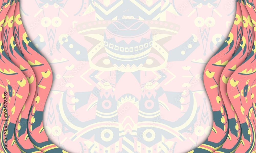 boho chic background. presentation and powerpoint design concept with ...