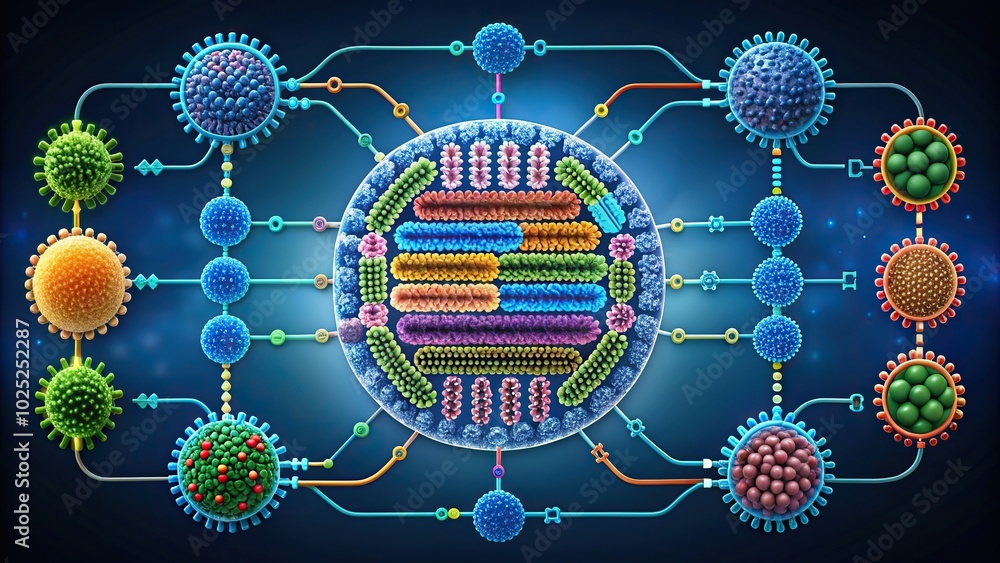 Photo & Art Print A detailed schematic diagram of the gene structure of ...