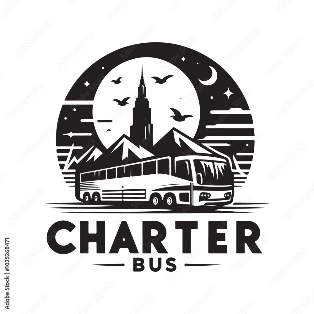 Charter Bus Silhouette Vector Graphics – Easy to Download and Use in ...