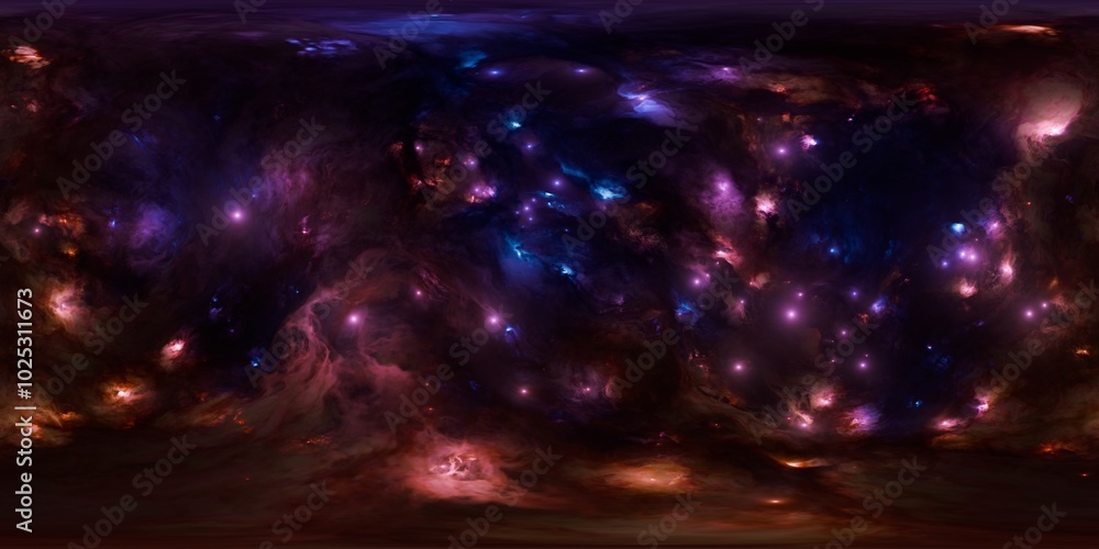 12K HDRi Colorful realistic Skybox of Cosmic Nebula and Starfield ...