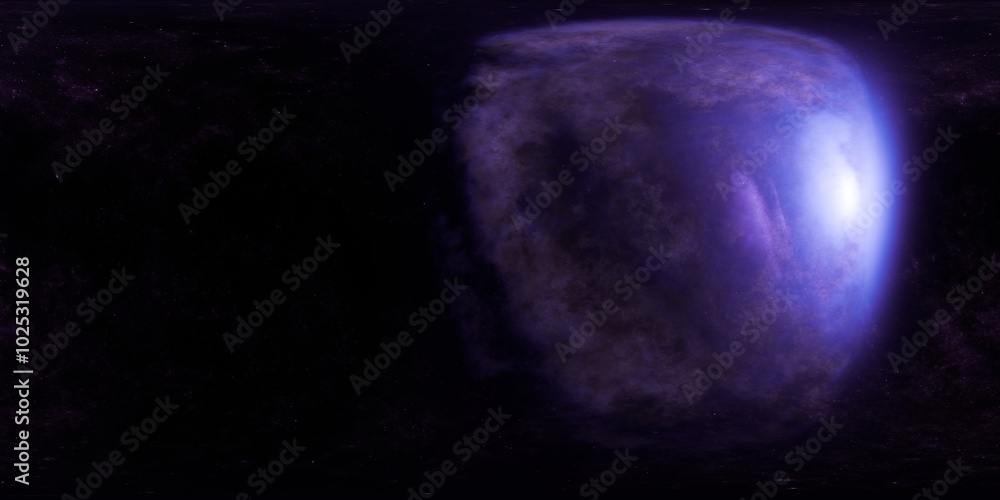 Photorealistic 12K HDRi 360 Skybox with Pink Galaxya and Stars in ...