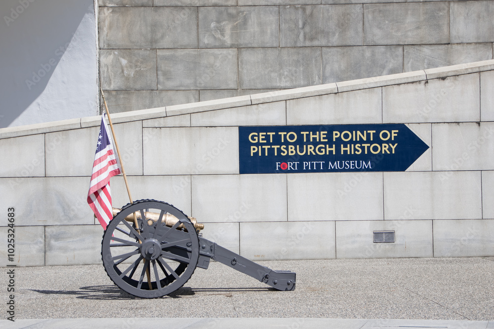 Entrance sign of Pittsburgh Museum , also known as Fort Pitt Museum ...