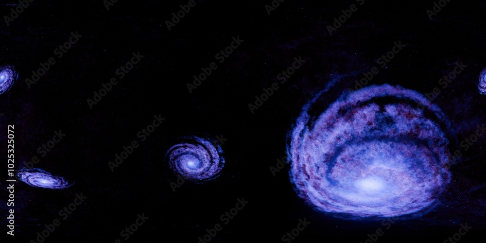 HDRi 12K Realistic Space Skybox with Galaxy and Stars - Seamless 360 ...