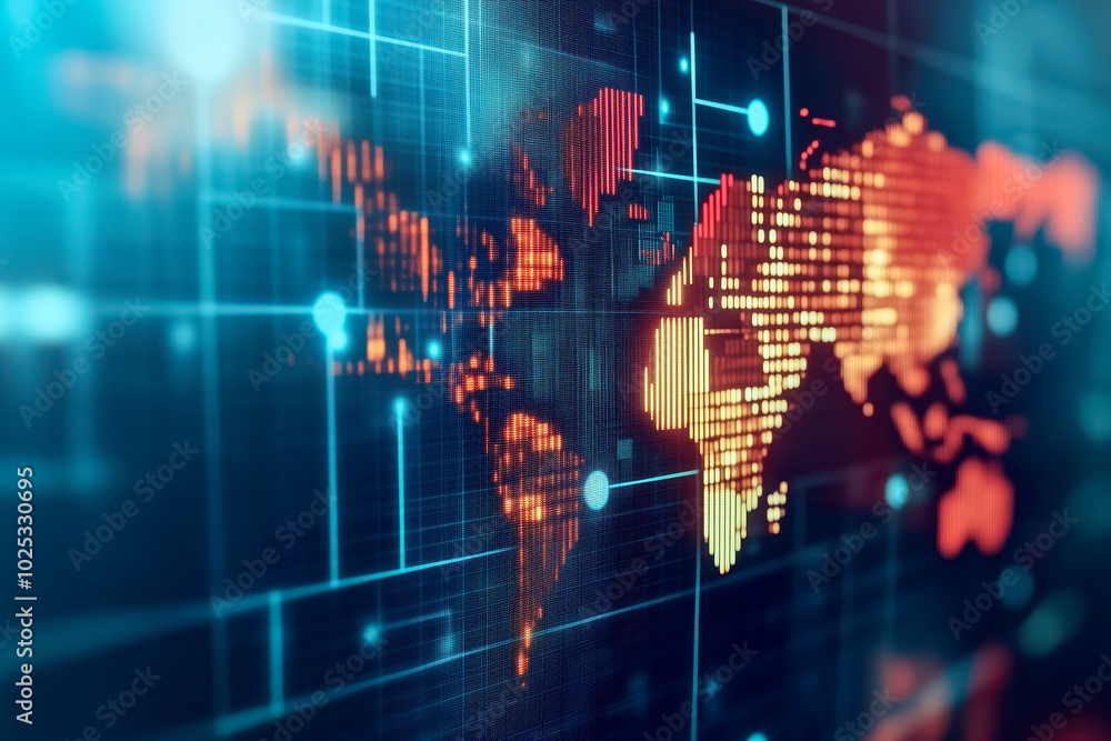 A Global Financial Network Spanning Across Continents With Digital Currency Transactions