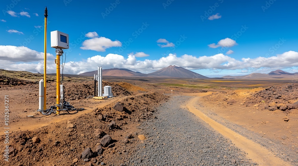 Volcano Surveillance Using Radar Technology: A volcanic landscape with ...