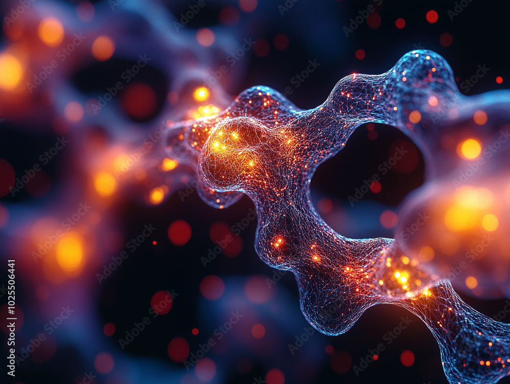 Abstract representation of the human microbiome as a vibrant ...