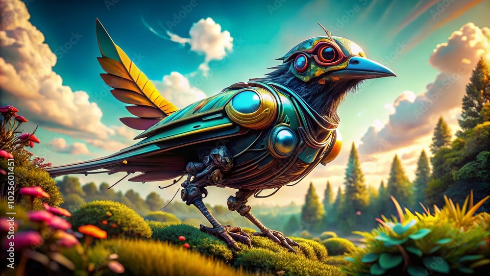 Innovative Robotic Bird Displaying Advanced Technology in Nature ...