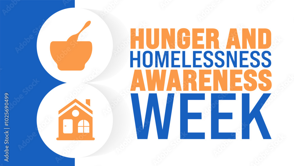 Hunger and Homelessness Awareness Week background or banner design ...