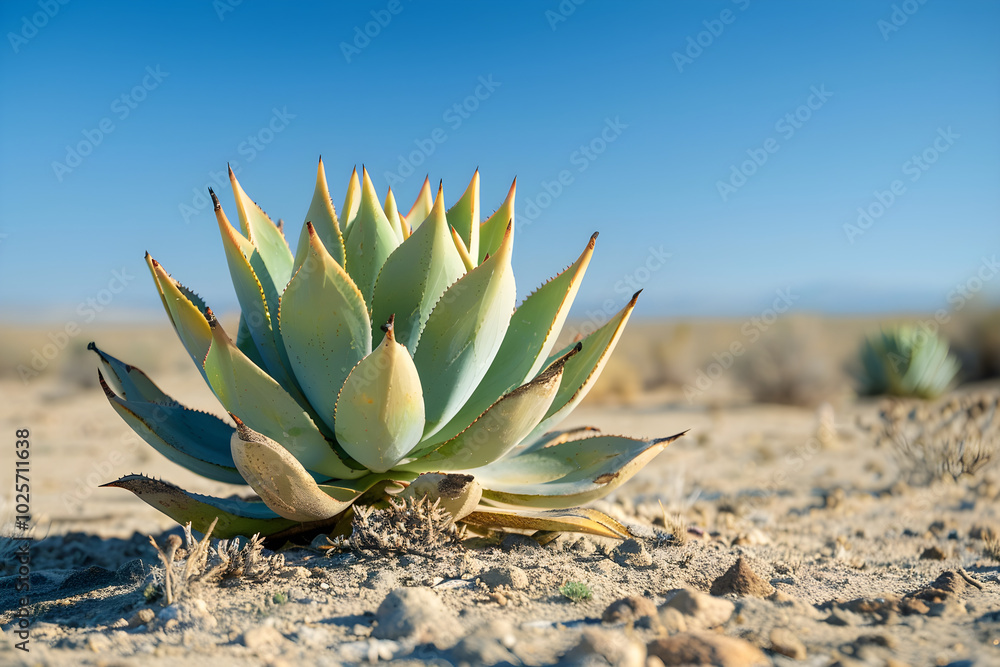 Resilient Beauty: Xerophyte Desert Plant Adapting to Harsh Arid ...
