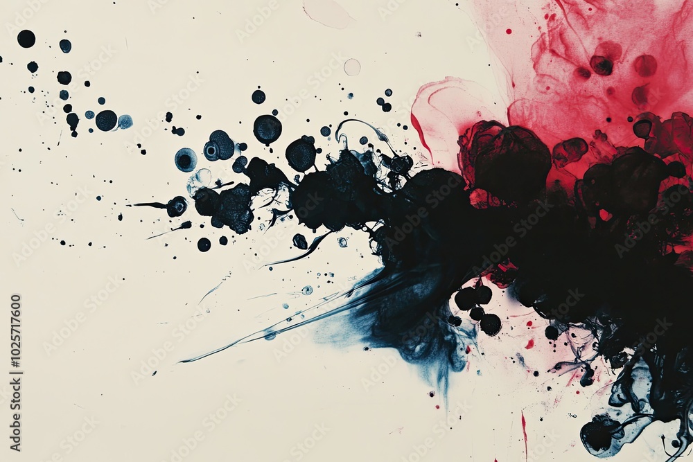 Ink stain texture with natural bleed effects, showing rich, dark spots ...