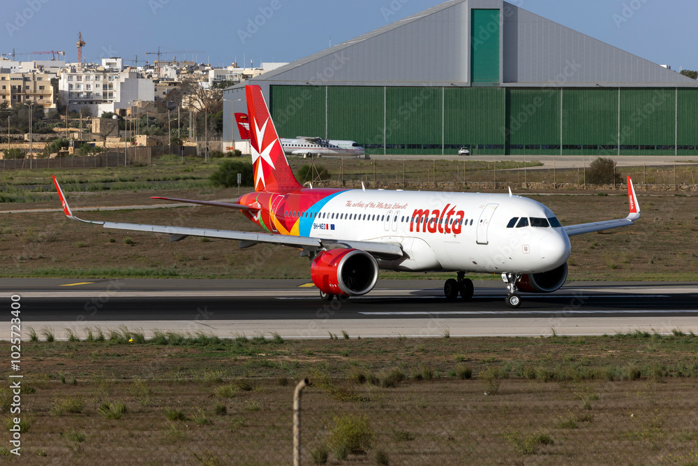 Luqa, Malta - October 11, 2024: KM Malta Airlines Airbus A320-251N (REG ...