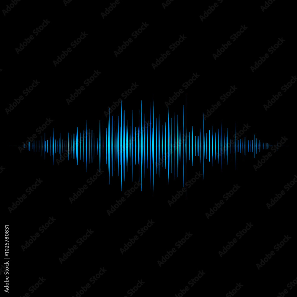 Audio soundwave scope signal as an abstract background depicting a ...