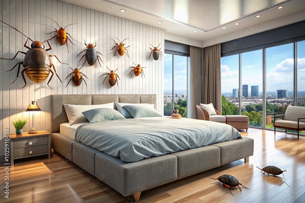 Architectural Photography of Infested Spaces Highlighting Bed Bug Bites ...