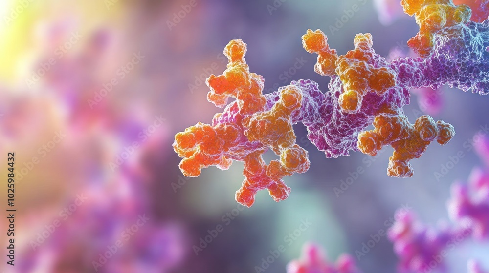 Protein structure for vaccine design, showing viral spike proteins with ...