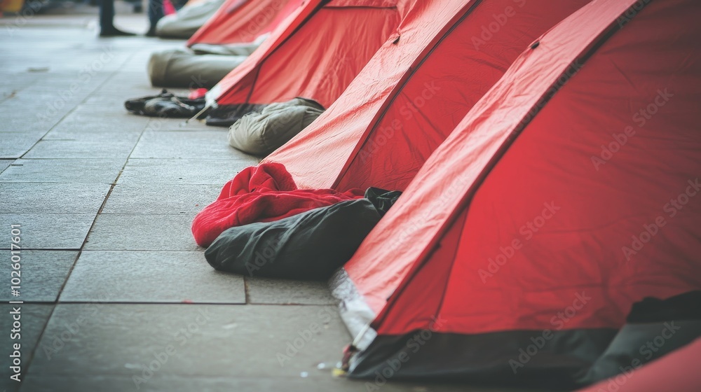 Emergency shelter providing refuge and safe sleeping space for ...