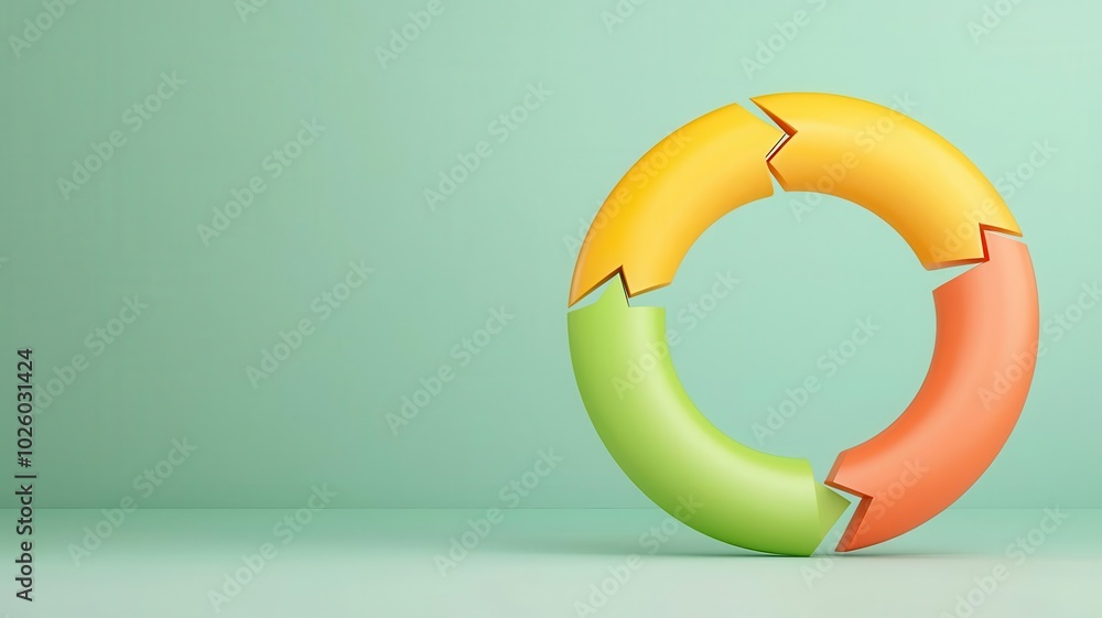 Circular product lifecycle diagram with arrows connecting each phase ...