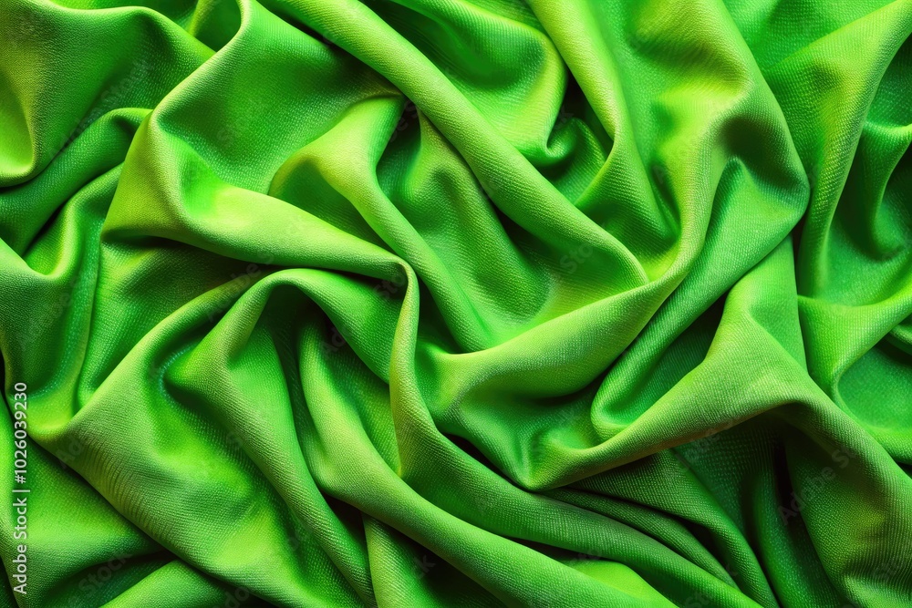 Elegant vintage green cloth texture serves as a seamless backdrop for ...