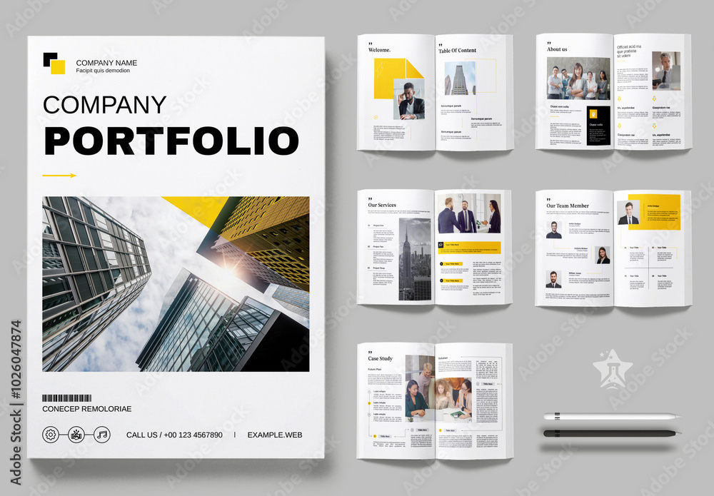 Company Portfolio Stock Template | Adobe Stock