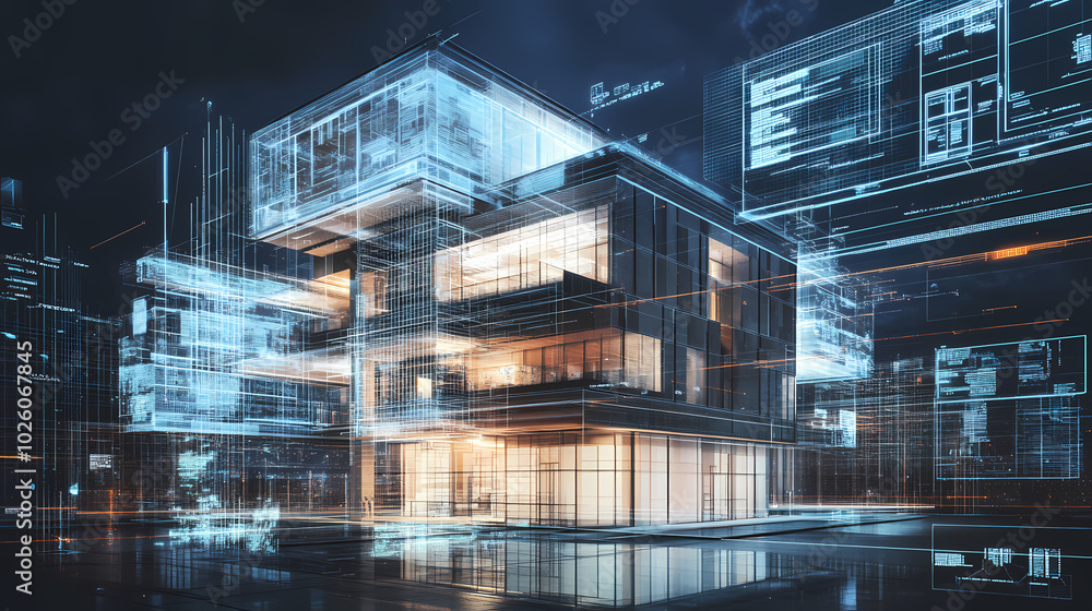 Generative AI, Detailed Architectural and Structural Components in a 3D ...