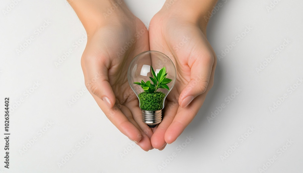 Gentle hands support a delicate 3D model, symbolizing care for the ...