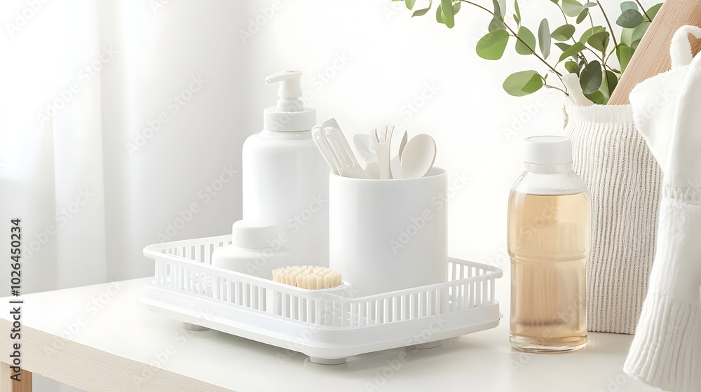 Sparkling Clean Hand Wiping Dish Rack for Spotless Kitchen Organization ...