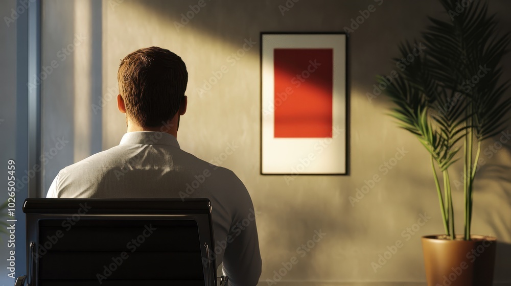 Photo realistic of a professional employee with an exit interview ...