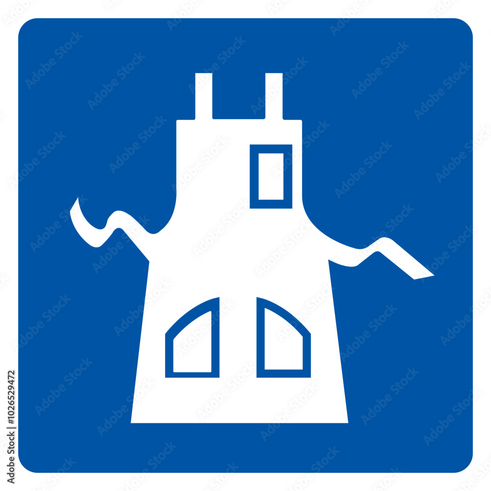 Wear Apron Symbol Sign, Vector Illustration, Isolate On White ...