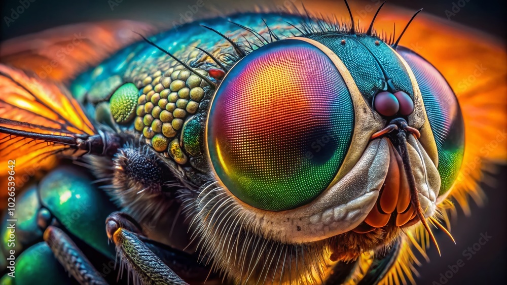 Intricate Details of Fly Eyes Under Microscope: A Fascinating Look at ...
