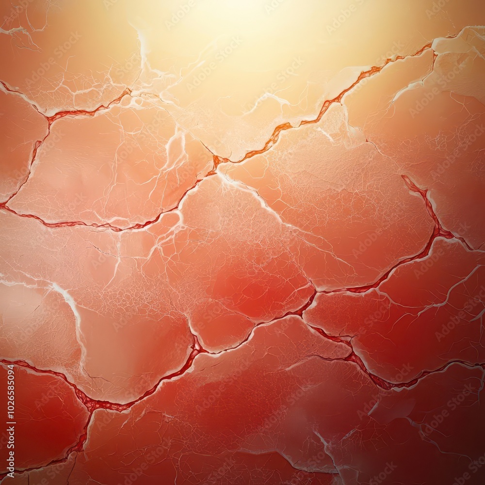 Closeup of damaged skin with visible melanoma cells, showcasing early ...