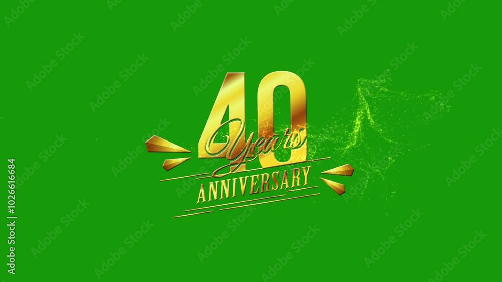 Happy Anniversary, Celebration 40 Years Anniversary, Happy 40th ...
