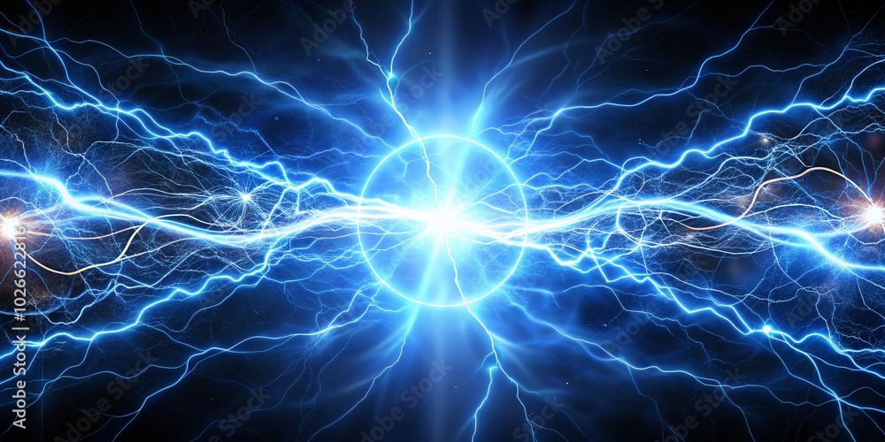 Electricity Lightning Effect with Animated Background for Dynamic ...